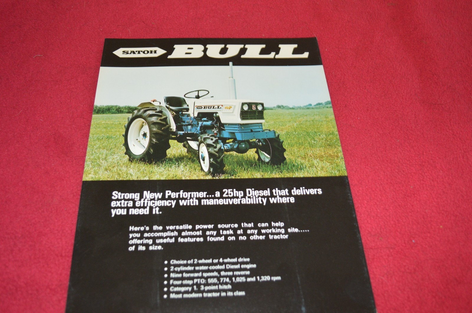 Mitsubishi Satoh Bull Tractor Dealer's Brochure K-31 LCOH | eBay
