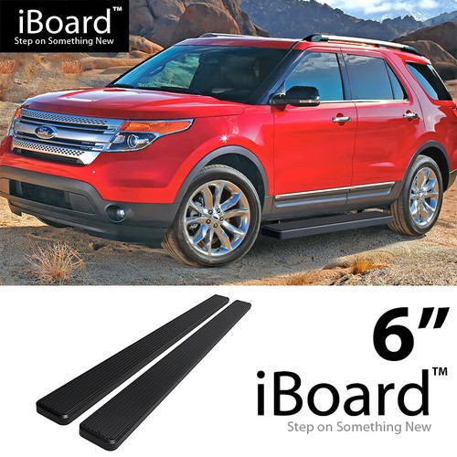 APS Running Board Side Step Bars 6in Black Fit Ford Explorer SUV 4-Door ...