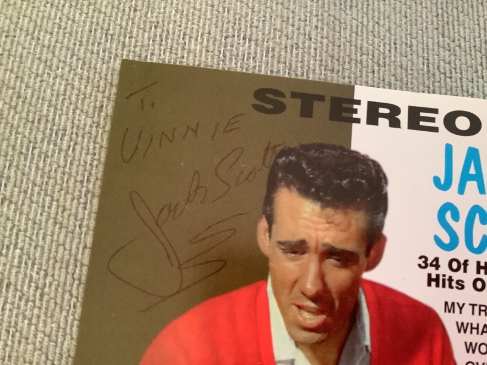 Signed Jack Scott My True Love CD 34 Great Hits | eBay