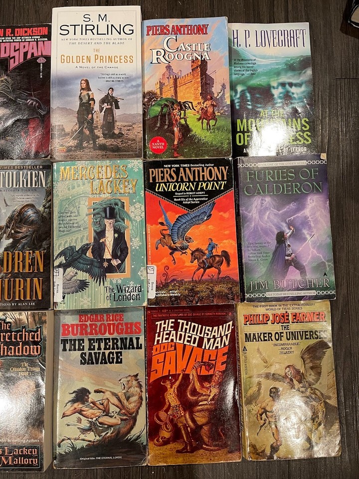 Lot of 21 Fantasy Books! VINTAGE, Rare, Famous Authors Piers Anthony ...