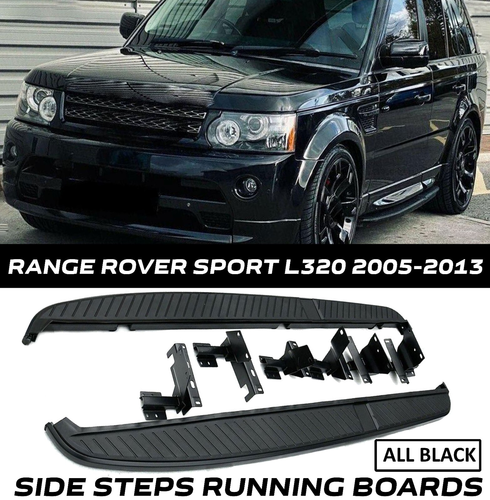 FOR LAND ROVER RANGE ROVER SPORT L320 SIDE STEPS RUNNING BOARDS 05-13 ...