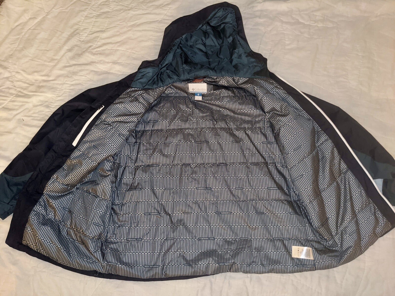 Men’s Columbia XL Thermal-Coil Ski Parka Jacket, Navy… - Gem