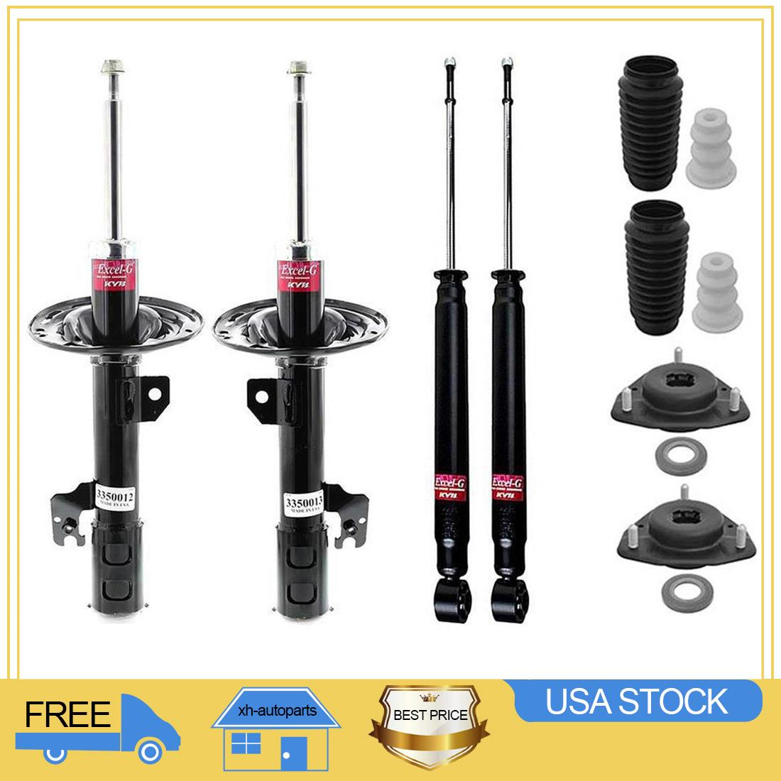 KYB Struts & Shocks with Mount & Bellows Kit For Toyota Sienna 2017 ...
