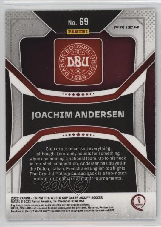 2022 Panini Prizm World Cup Qatar Choice Elephant Prizm Joachim ...