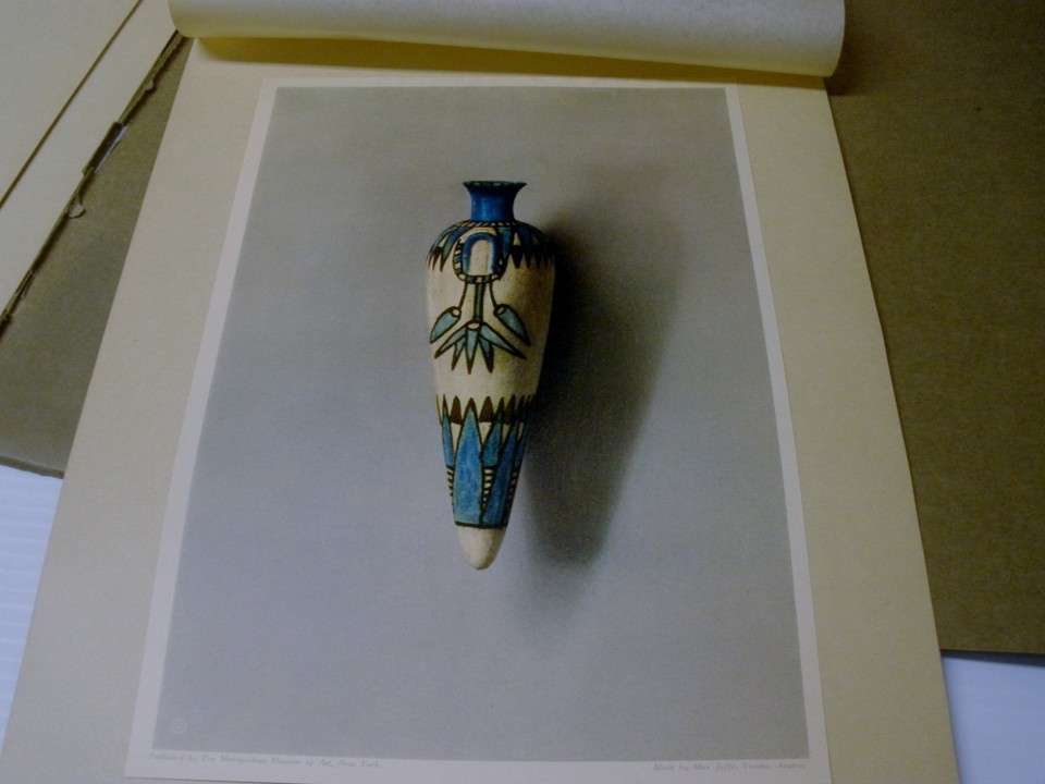 6 color prints Max Jaffe Series VII Egyptian Faience 1928 Metropolitan ...