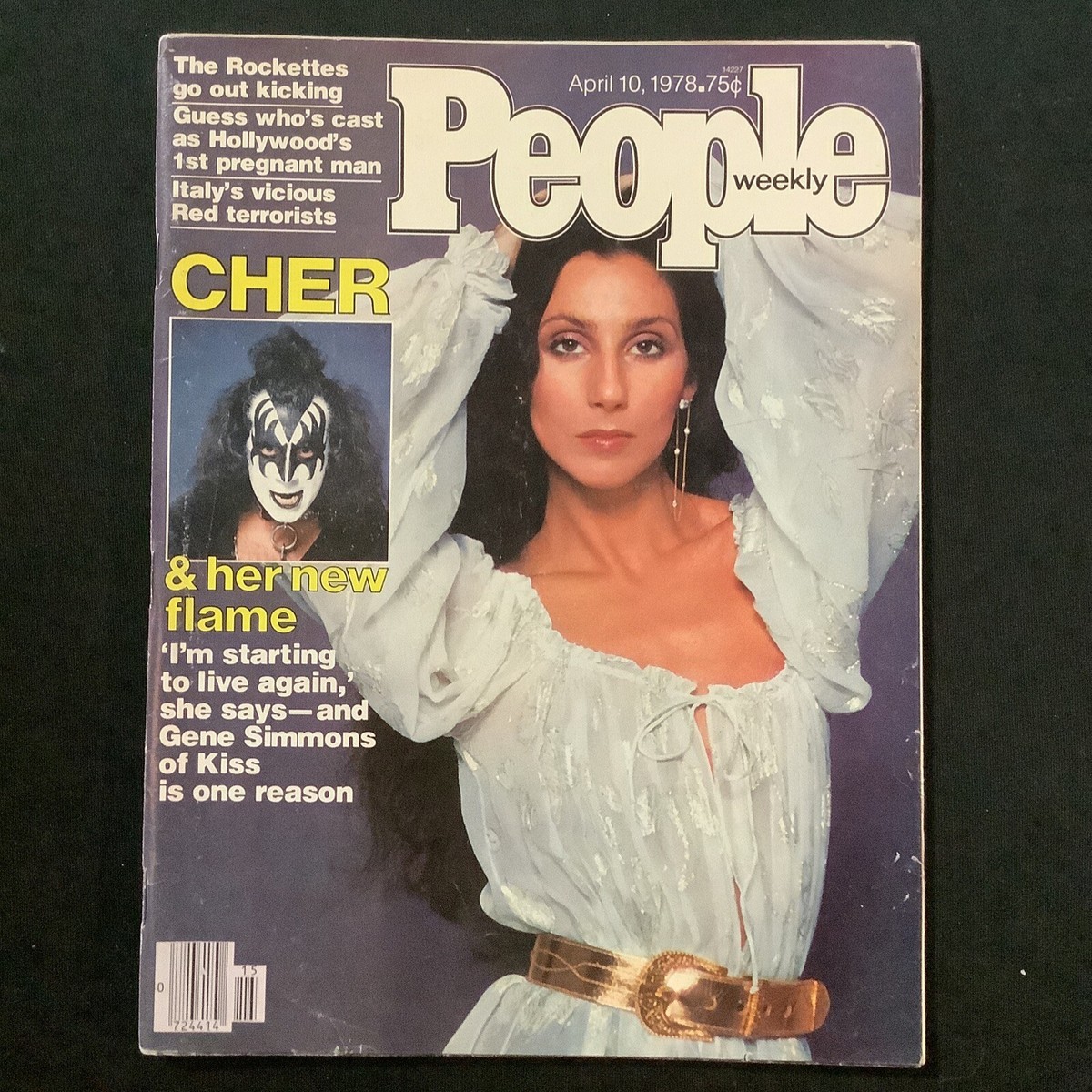 Gene Simmons Cher People Magazine April 10 1978 Cher ~Gene Simmons Of