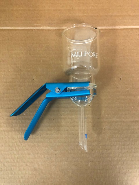Millipore Filter Holder Kit Glass Funnel 250ml W/ Fritted Base & Clamp ...