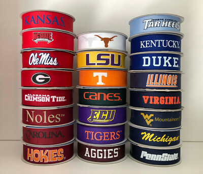 7/8" College Ribbon Collegiate Ribbon University Sports Grosgrain ...