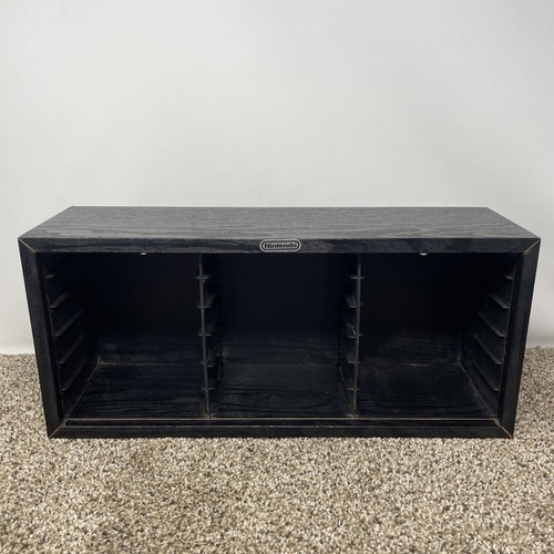 Nintendo NES 18 Game Wooden Storage Case Holder Rack Shelf - 18 Game ...