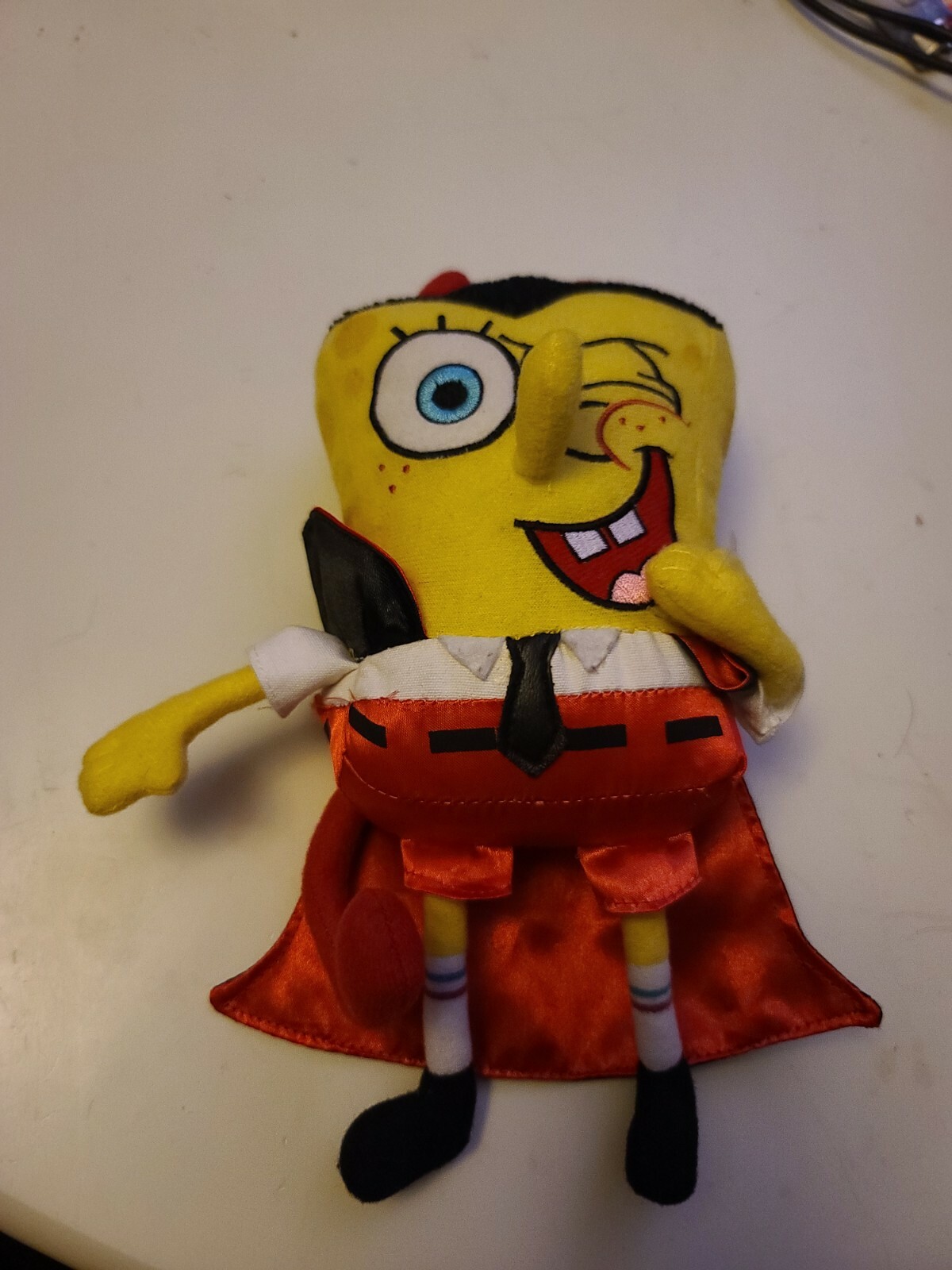 SpongeBob Squarepants Dracula Devil Horns Halloween costume 9” plush | eBay