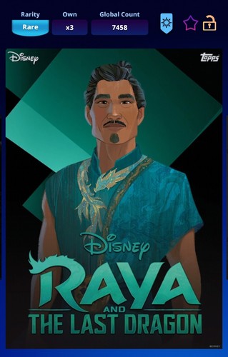 Topps Disney Collect Digital Raya and the Last Dragon BENJA Motion Rare ...