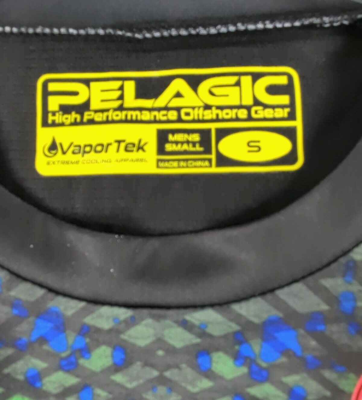 Pelagic Mens S Psycho Dorado Black Vaportek Long Sleeve Fishing Shirt ...