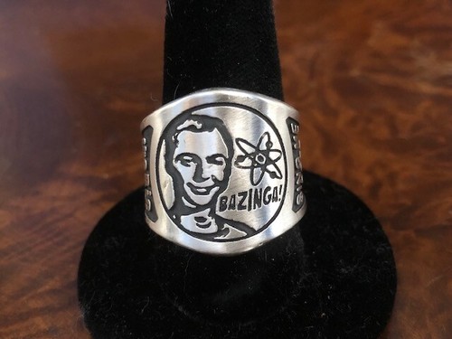 gunther grant Big Bang BAZINGA sheldon sterling silver ring USA ... | eBay