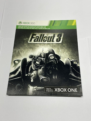 *NEW* Fallout 3 Xbox 360 Game Plays on XBOX One - Download Card - FREE ...
