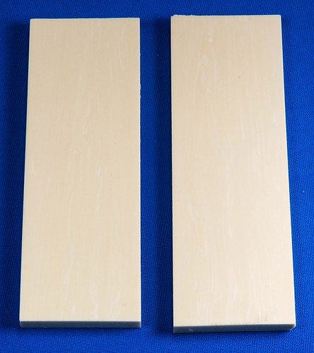 2 Elforyn W/Grain .125" Knife Handle Scales 6" x 2" - Ivory Substitute ...