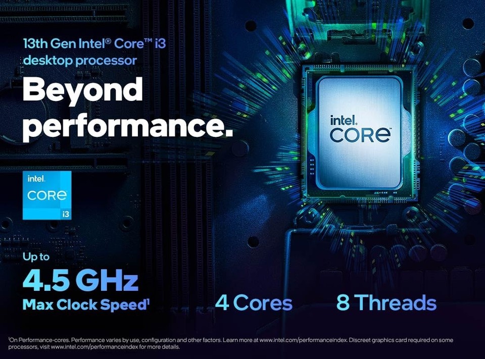 Intel Core i3-13100F 13th Gen 4-Core 12MB Cache LGA1700 Processor | eBay