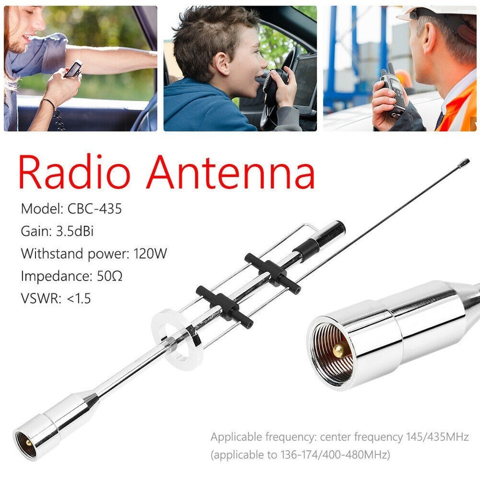 CBC435 UHF VHF Antenna for Reliable For Mobile Radio Performance at 145 ...