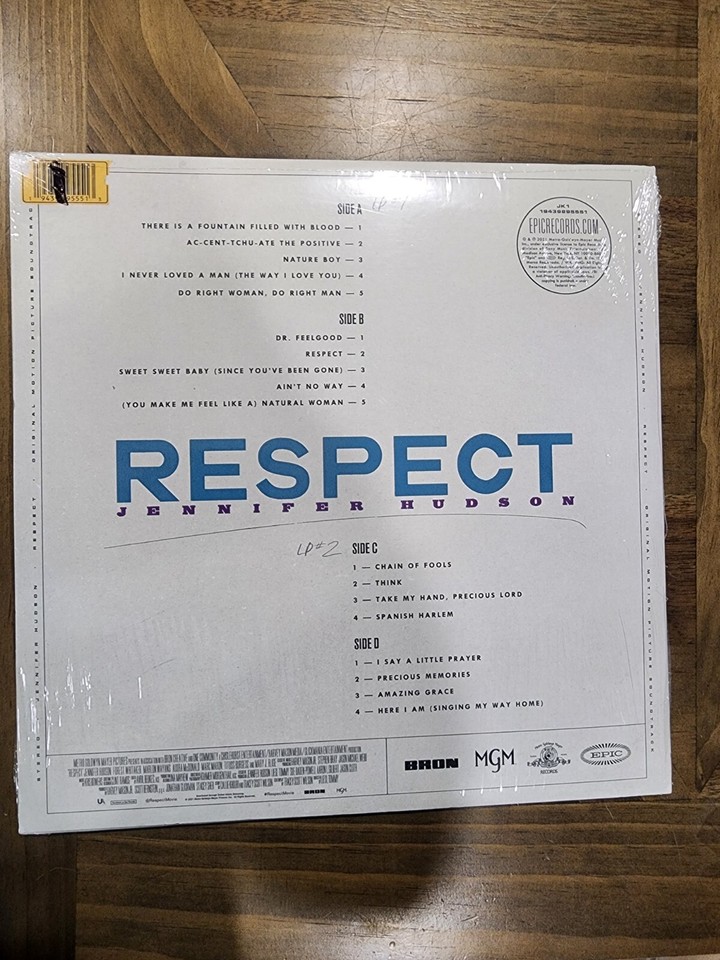 Jennifer Hudson Respect Vinyl Record Soundtrack (Alternate cover ...