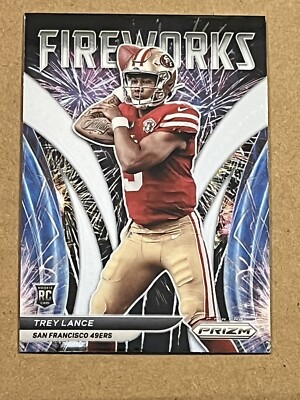 2021 PANINI PRIZM - FIREWORKS INSERT - TREY LANCE 49ERS ROOKIE #F-23 | eBay