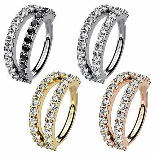 Septum Nose Tragus Helix Piercing Continuous Ear Cartilage Double ...