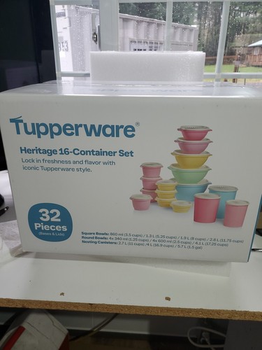 Tupperware Heritage Collection 32 Pcs Food Storage Container Set ...