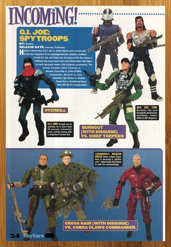 2003 GI Joe Spy Troops Action Figures Print Ad/Poster Burnout Overkill ...