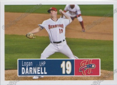 2018 Harrisburg Senators Logan Darnell RC Rookie Nationals Minor | eBay