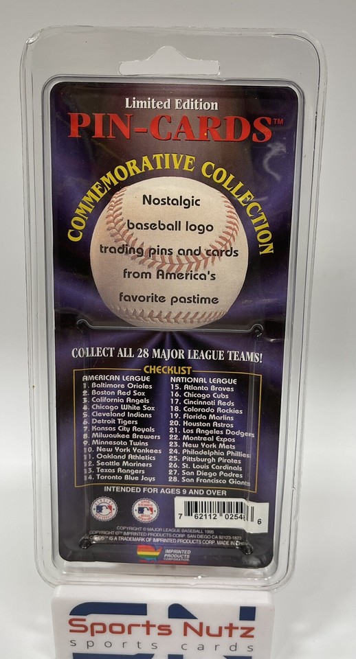 1995 Limited Edition Pin-Cards Chicago Cubs 125th Anniversary FACTORY ...