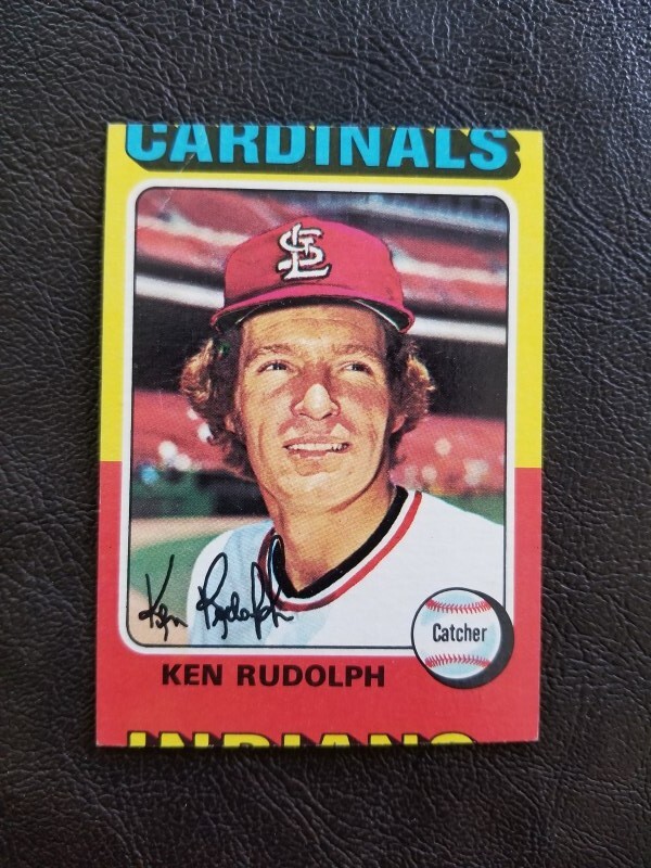 KEN RUDOLPH 1975 TOPPS MINI BASEBALL CARD #289 ST. LOUIS CARDINALS ALSO ...
