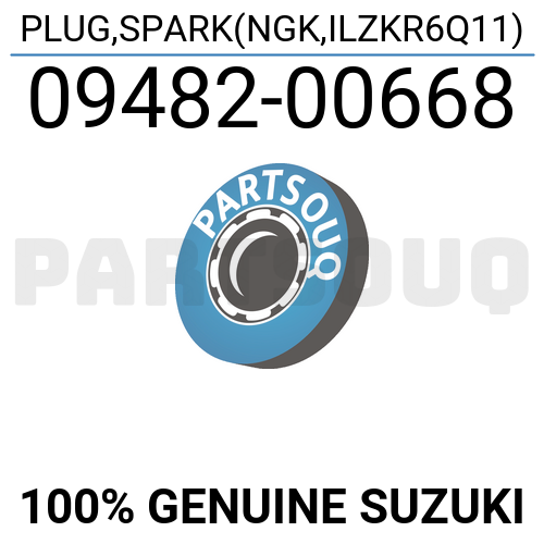 0948200668 Genuine Suzuki PLUG,SPARK(NGK,ILZKR6Q11) 09482-00668 | eBay