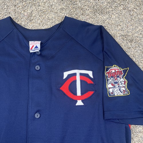 #7 Joe Mauer Minnesota Twins Twin City Patch MLB Majestic Jersey Size ...