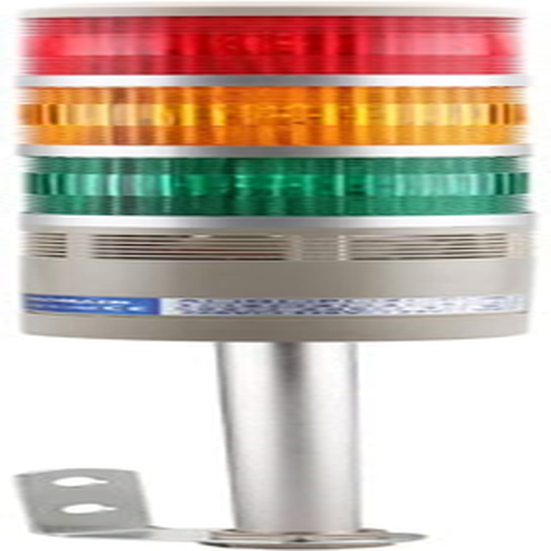 Industrial Signal Tower Light - 110VAC 3-Color LED Stack Flashing ...