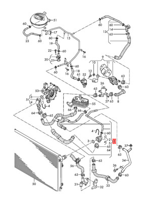 Genuine VW Golf Coolant Hose With Quick Release Coupling 5Q0122101CS | eBay