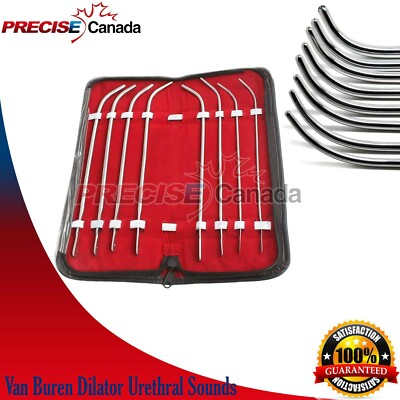 Stainless Steel Van Buren Dilator Sounds 8 Pieces Set Ob/Gyn Surgical ...