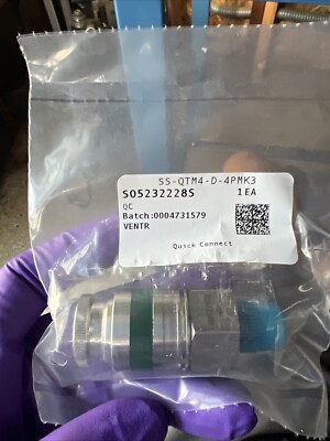 Swagelok SS-QTM4A-B-4PM PTFE quick Connect Stem W/ 1/4in Male NPT (NEW ...