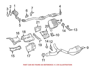 Genuine OEM Catalytic Converter Clamp for Mercedes 0009953633 | eBay