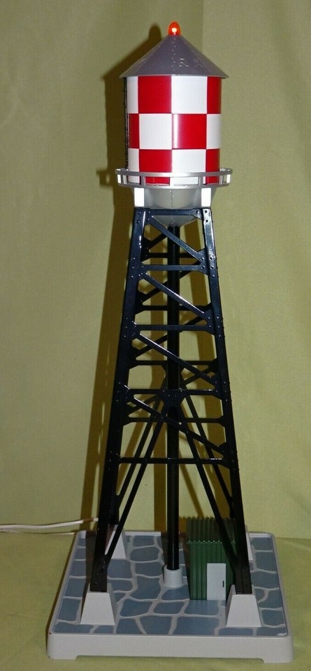 MTH 30-9029 Checker Board #193 Style Industrial Water Tower w/Beacon ...
