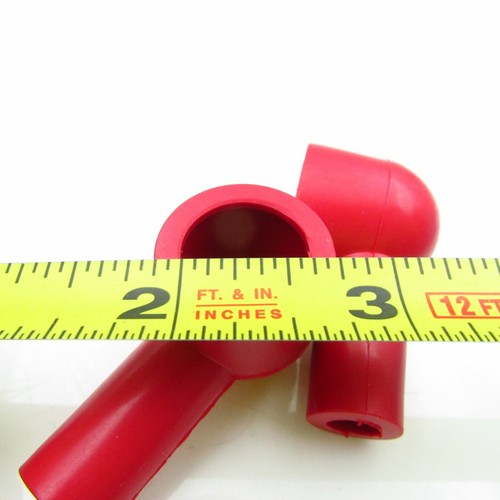 2 Red Positive Alternator Stud Terminal Cover Battery Flexible Boot ...