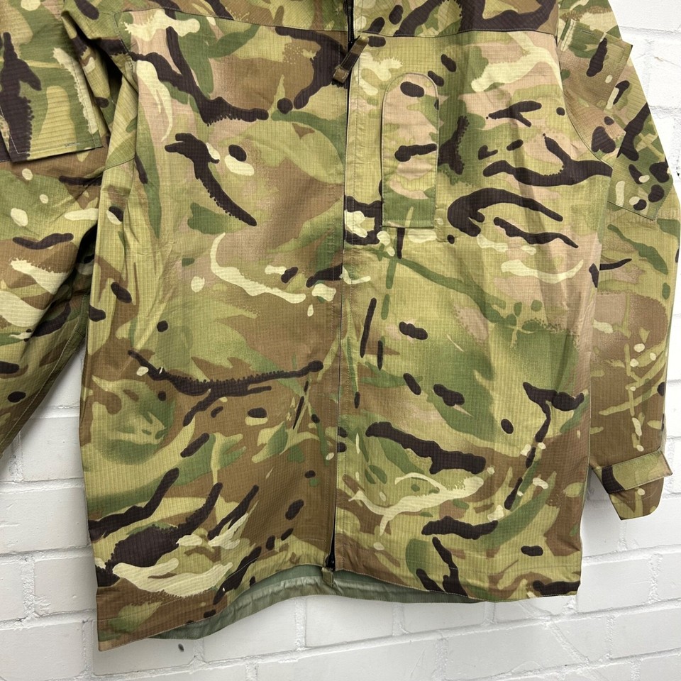 MTP WATERPROOF JACKET - Small , Lightweight Goretex Light Camo British ...