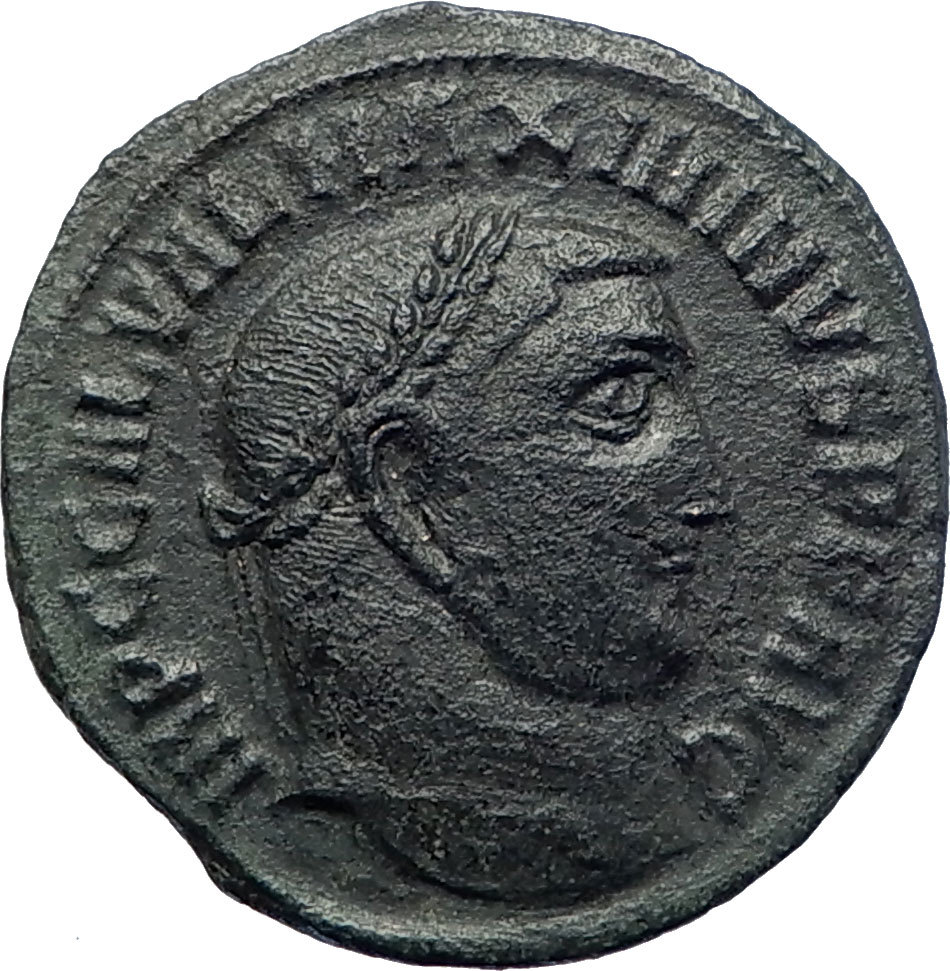 MAXIMINUS II Daia 308AD Authentic Ancient Roman Coin GENIUS Protection ...