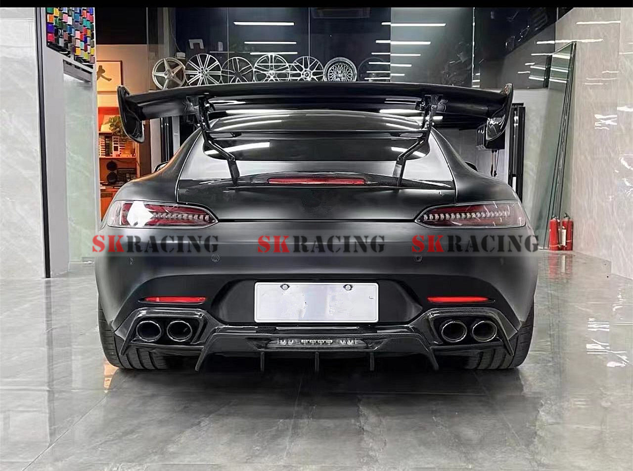 For Mercedes Benz AMG GT/GTS 2016+ Carbon Fiber GT Wing Rear Trunk ...