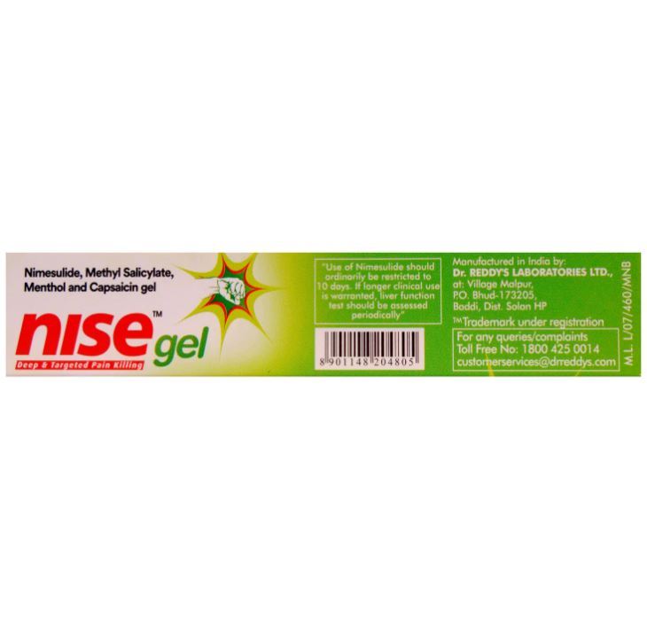 Dr.Reddy's Nise Gel - 30gm | eBay