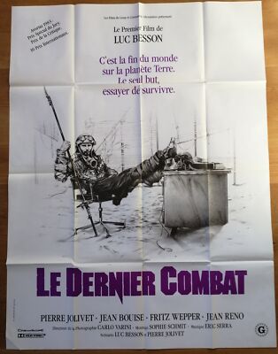 DERNIER COMBAT luc besson affiche cinema originale 160x120 '83 sci-fi ...