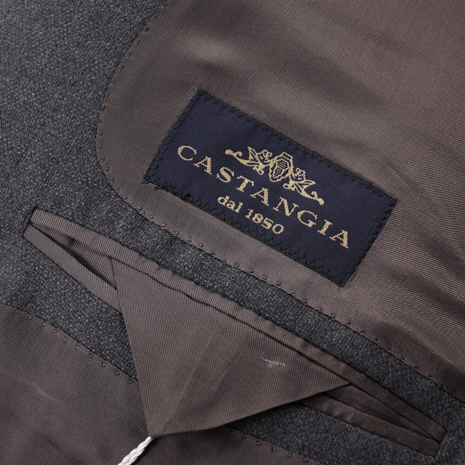 SARTORIA CASTANGIA Medium Gray Soft-Woven Wool Suit 44R (Eu 54) New | eBay