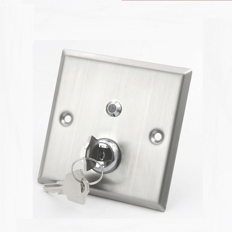 Stainless Steel 86mm Key Operated Safety Switch Red Green LED for Door ...
