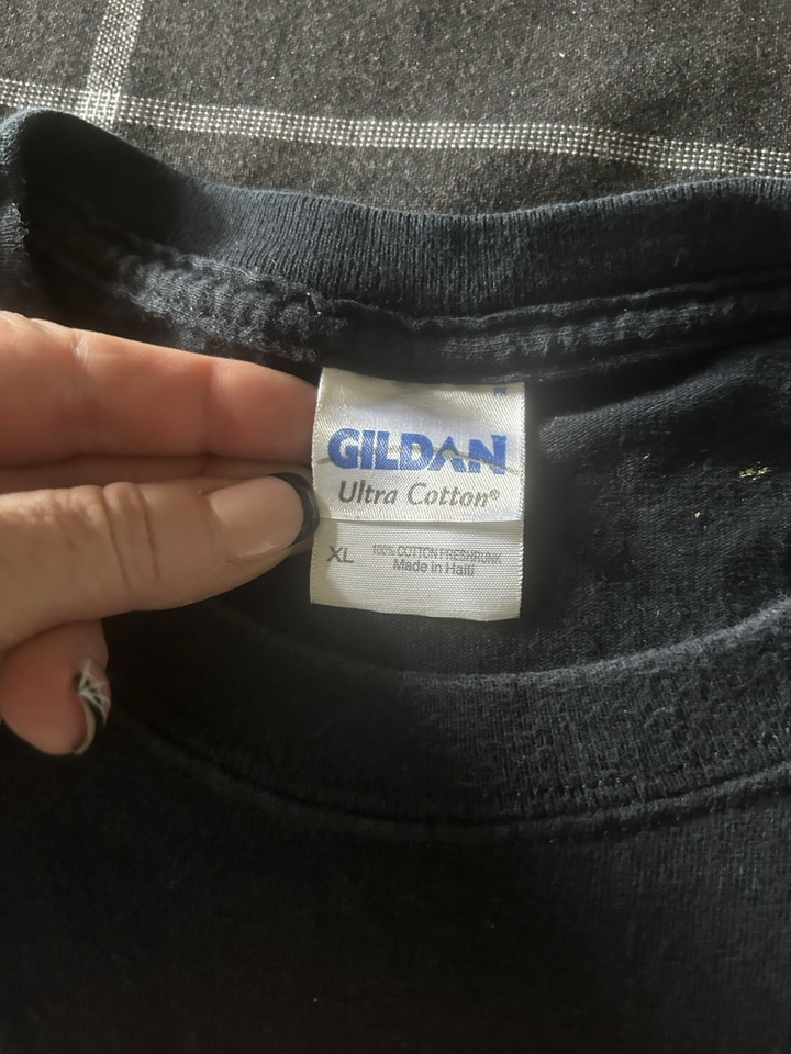 Vintage XL Men's Gildan Black Red Oval Kum & Go Travel Gas Station ...