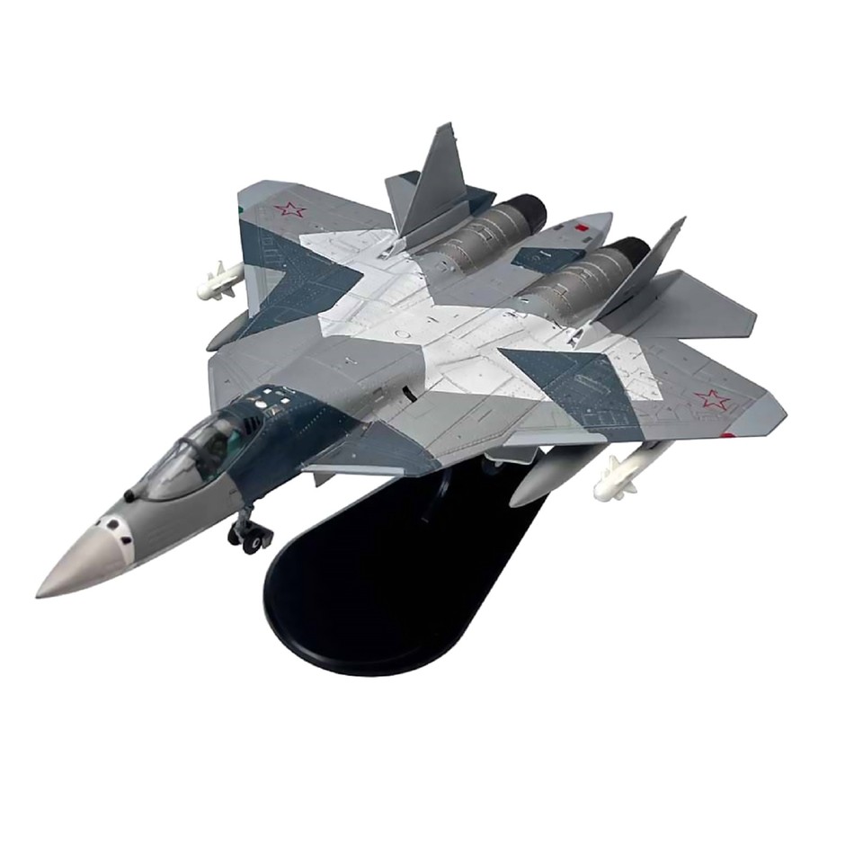 1/100 Russian Su-57 Su57 Stealth Fighter Alloy Military Aircraft Model ...