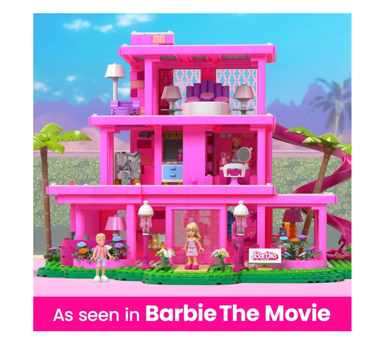 MEGA Barbie Dreamhouse Building Set | 3-Story Dollhouse with Furniture ...