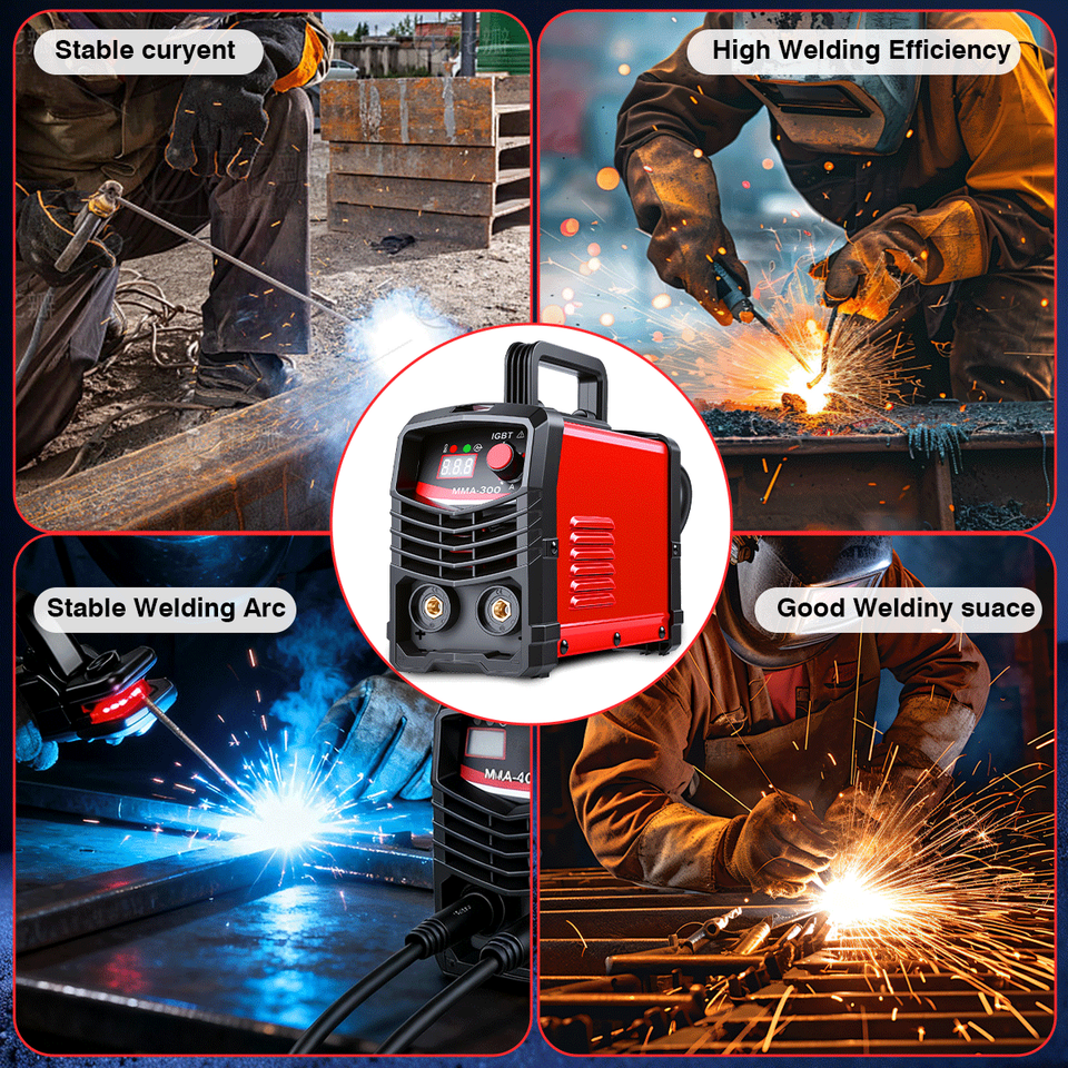 UK Mini Portable ARC MMA‑300 Amp IGBT Inverter Welder Electric Welding ...