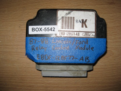 87 88 LINCOLN/FORD RELAY CONTROL MODULE #E8DF-12B577-AB (BOX-5542 ...